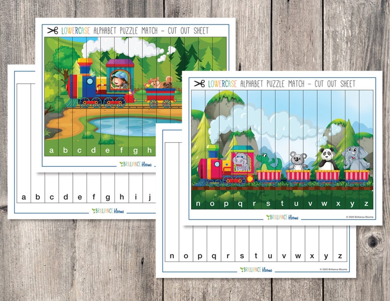 Printable Alphabet Matching Activity, Trains Alphabet Activity ...