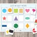 Printable Shape Matching Activity, Shape Sorting Activity, Preschool ...