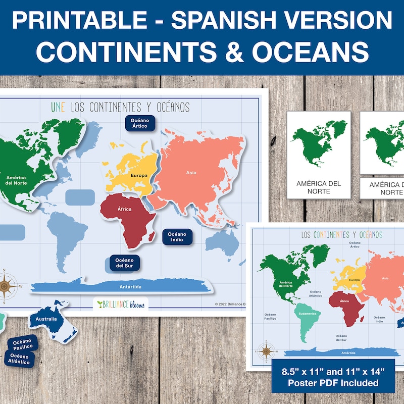 Montessori Map - Etsy