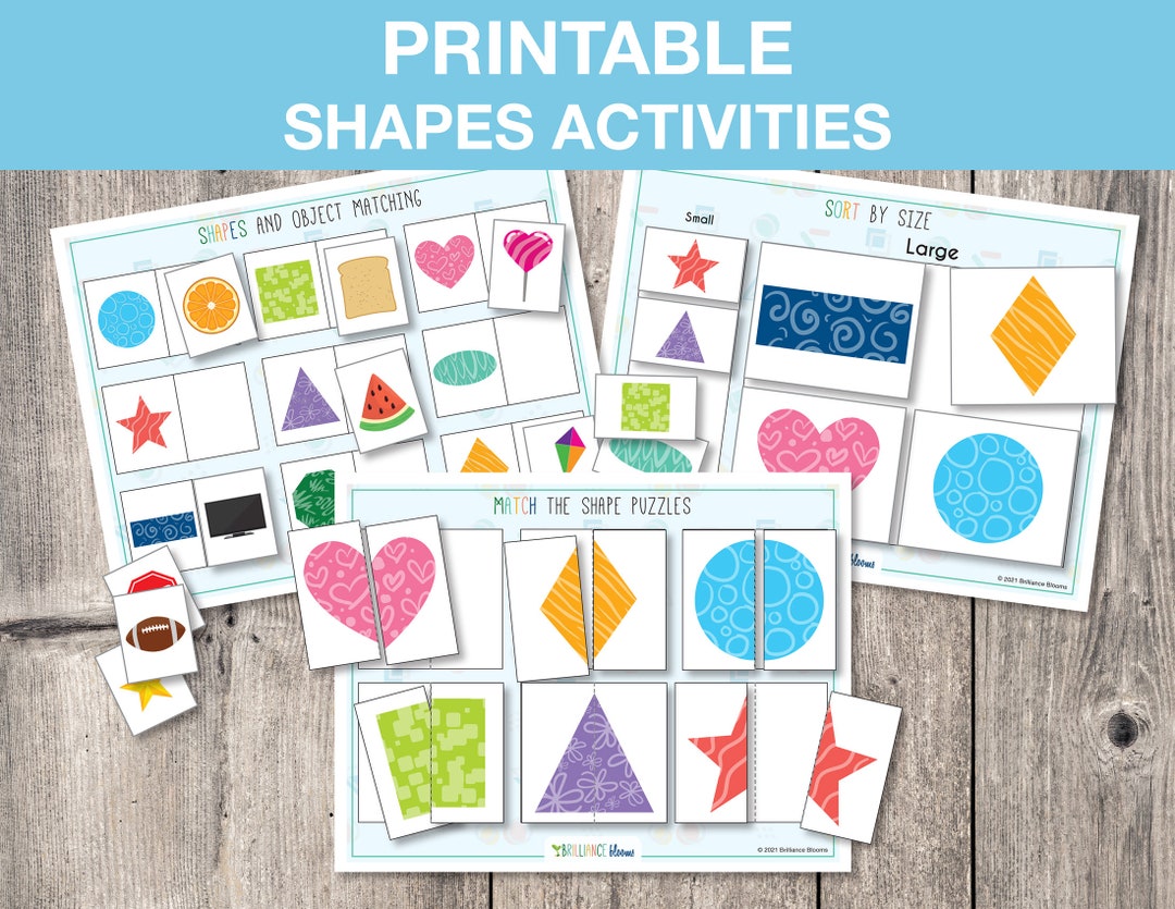 Printable Busy Book Page, Shape Matching, Toddler Activity, Preschool ...