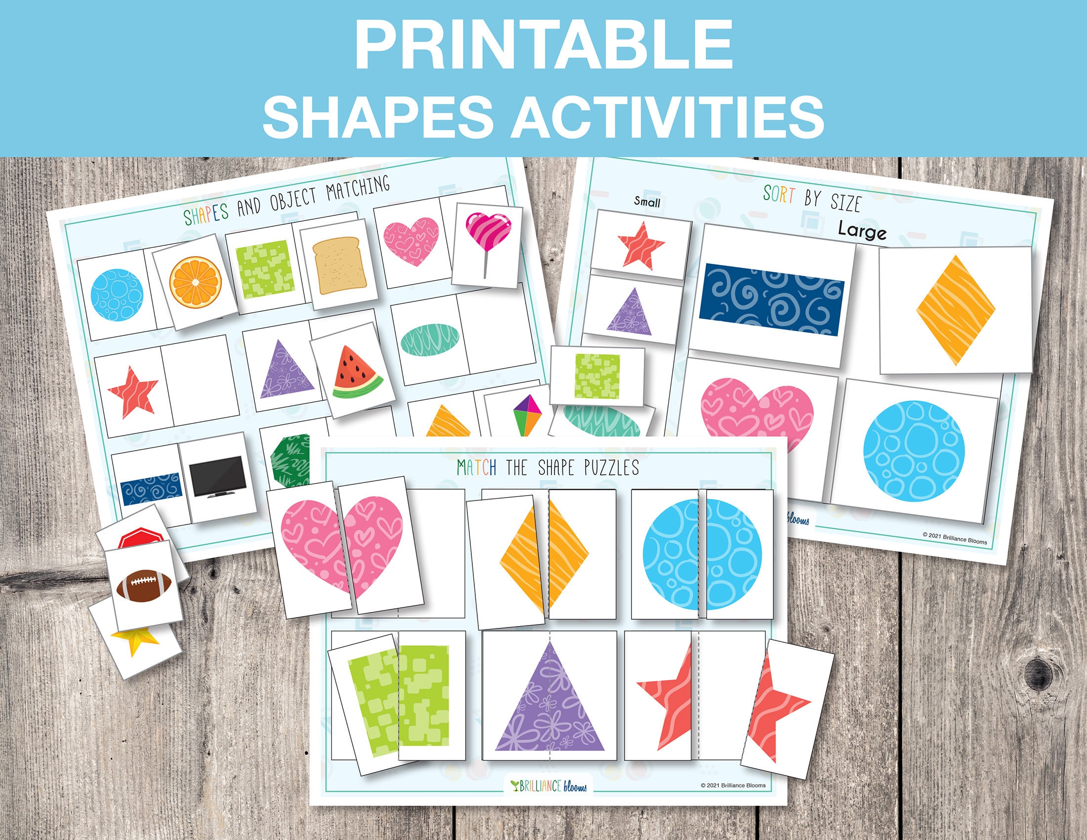 Printable Busy Book Page Shape Matching Toddler Activity - Etsy Ireland