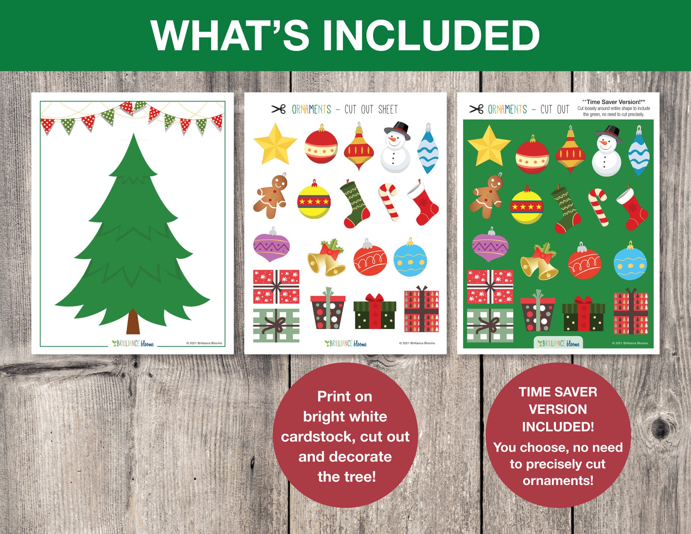 Printable Christmas Tree Activity, Christmas Activity for Kids ...