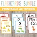 Printable Flashcards Bundle, Alphabet, Color Flashcards, Number ...
