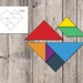 Tangram Puzzles Printable Game, Kids Printable Puzzle, Montessori Cards ...