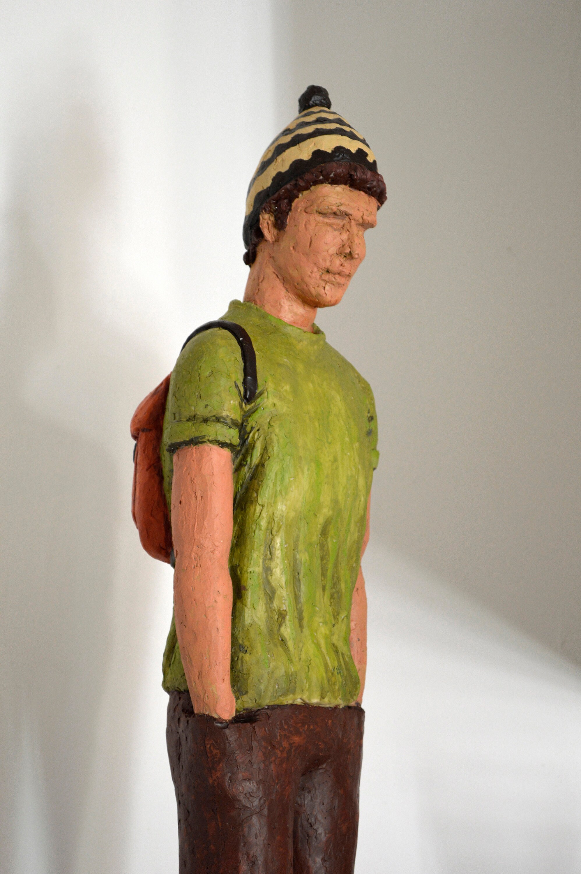 Sculpture better Things Boy With Backpack. Better - Etsy