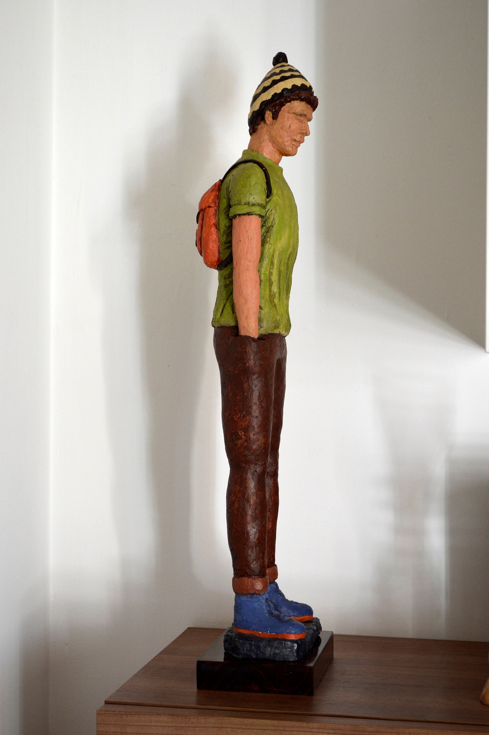 Sculpture better Things Boy With Backpack. Better - Etsy