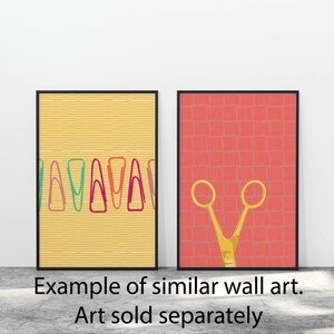 Paper Clips Printable Wall Art / Vibrant Office Art / Play Room Art ...