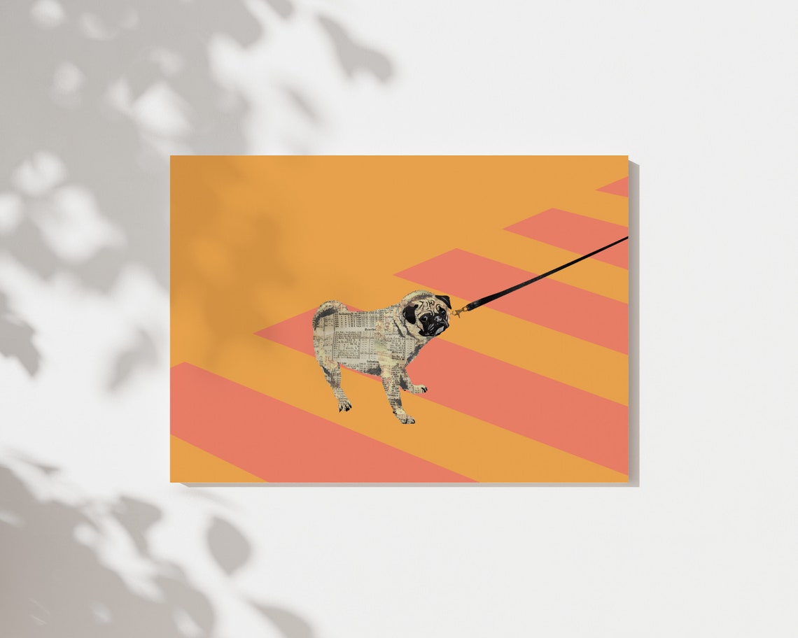 Pug Collage Printable Wall Art / Instant Download / Pug Lover Art ...