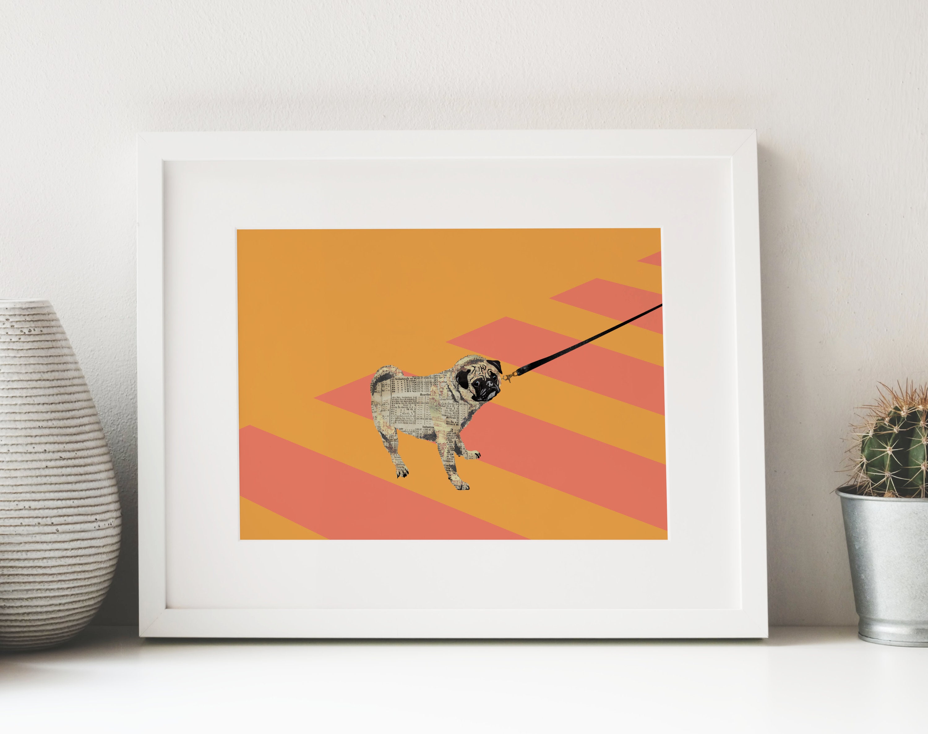 Pug Collage Printable Wall Art / Instant Download / Pug Lover Art ...