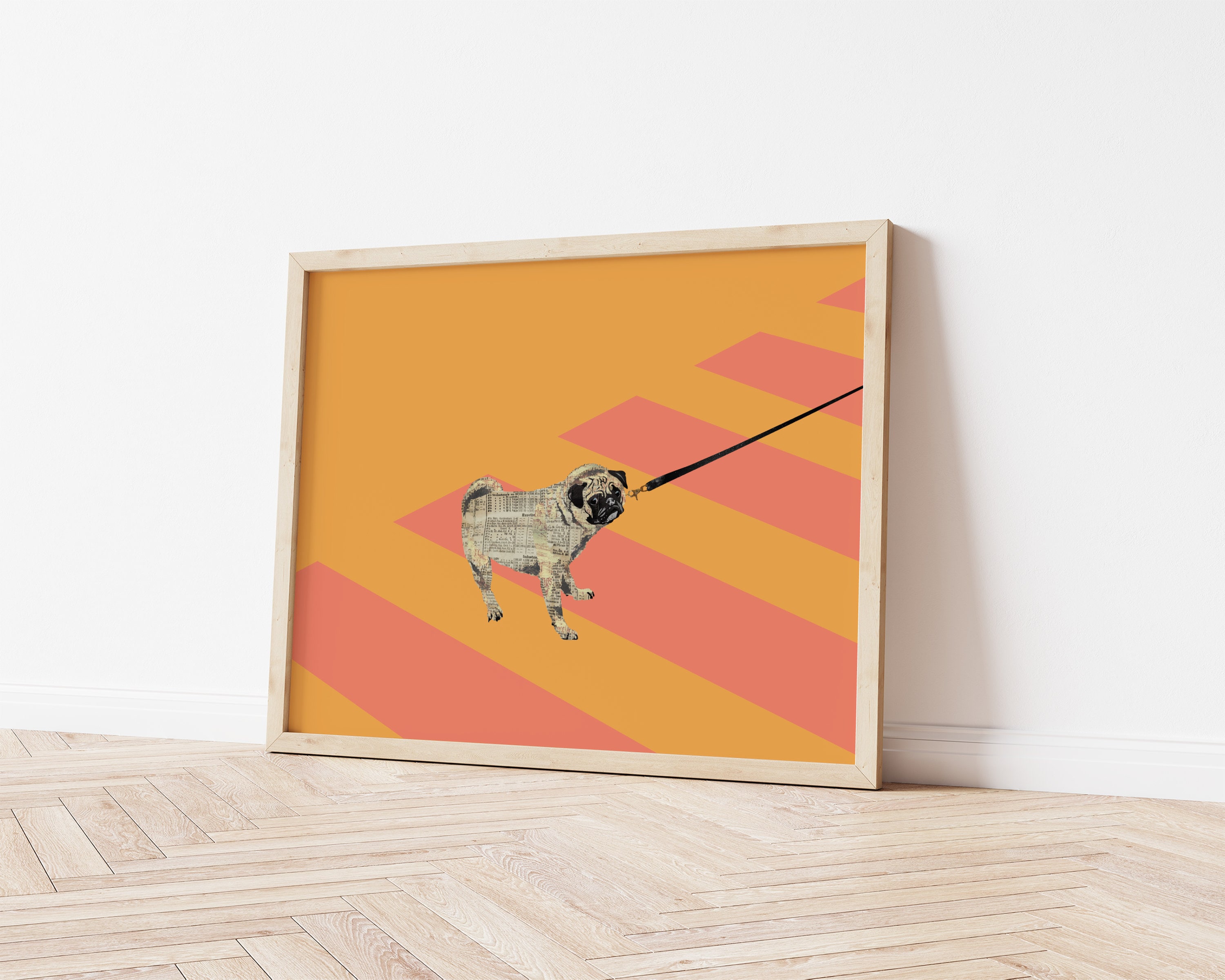 Pug Collage Printable Wall Art / Instant Download / Pug Lover Art ...