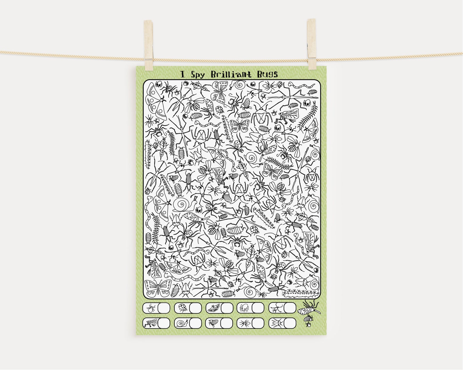 I Spy Bugs and Colouring Kids Activity / Look and Find / Brilliants ...