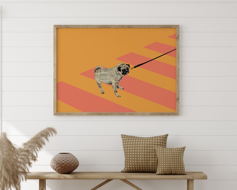 Pug Collage Printable Wall Art / Instant Download / Pug Lover - Etsy