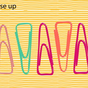 Paper Clips Printable Wall Art / Vibrant Office Art / Play Room Art ...