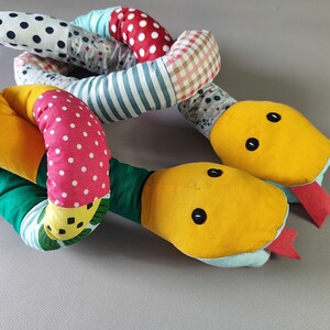 Patchwork Snake, Snake Plush, Snake Stuffed Animal, Reptile Toy ...