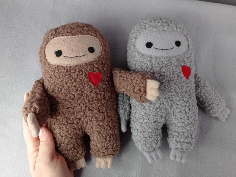 Bigfoot Stuffed Animal Squatch Plush Toy Kawaii Monster - Etsy