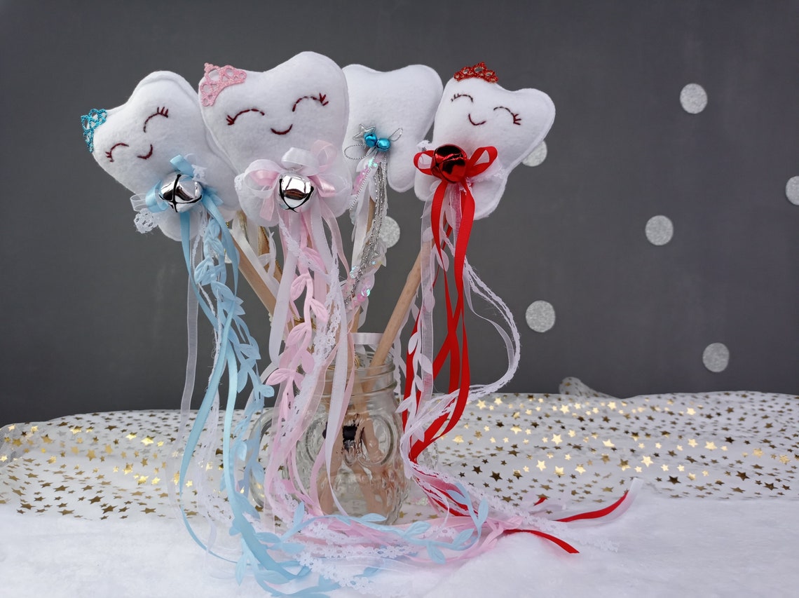 Tooth Fairy Wand Magic Wand for Girl Stuffed Tooth Gift - Etsy
