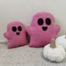 Pink Ghost Pillow, Cuddly Ghost Plush, Home Decor for Fall, Plush ...