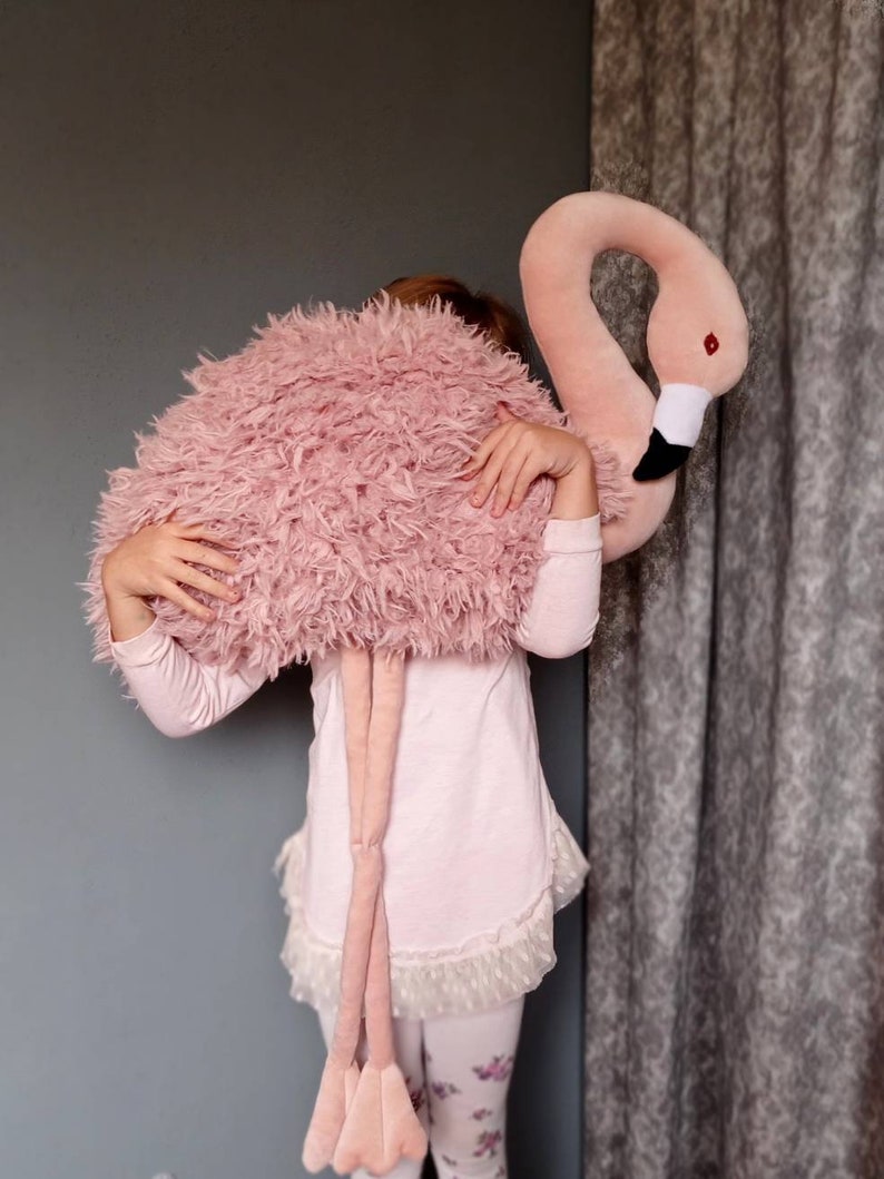 Pink Flamingo Stuffed Animal, Bird Plush Toy Flamingo, Cute Flamingo ...