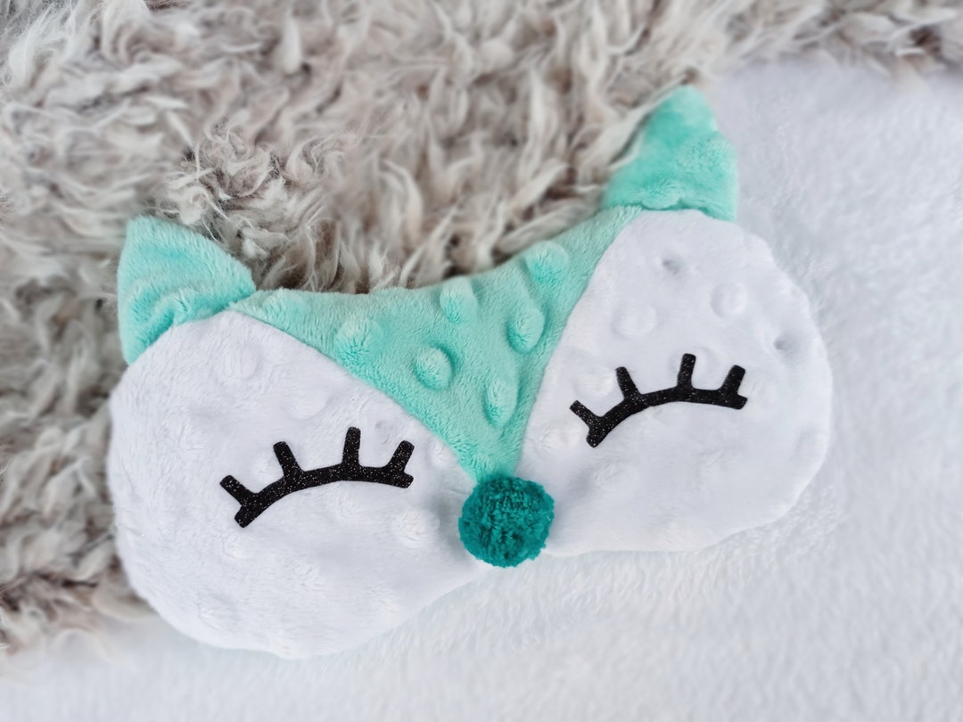 Eye sleep mask Fox for kids, Cute fox sleep mask Plush fox soft eye ...