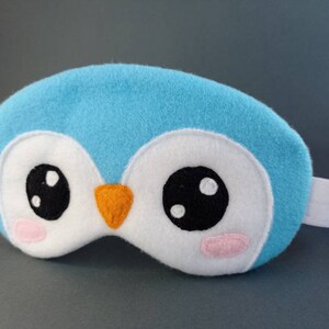 Penguin Sleep Mask Cute Eye Mask Animal Bird Penguin Soft Eye Pillow ...