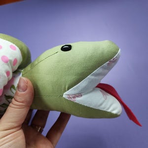 New Patchwork Snake PDF Sewing Pattern and Tutorial, Fabric Snake Plush ...