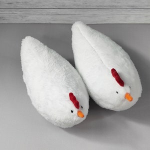 PDF Chicken Sewing Pattern, White Plush Chicken Toy, Easter Fabric PDF ...