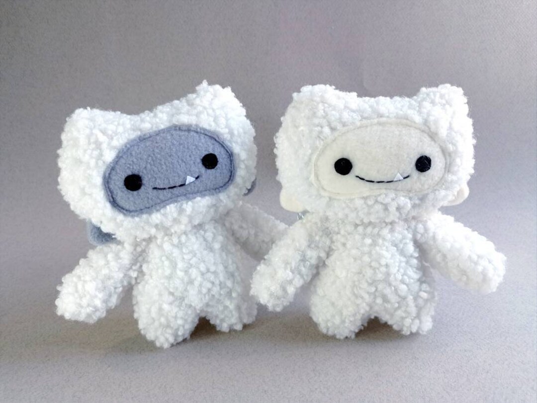 Handmade Sherpa Yeti Plush: Kawaii Bigfoot Doll, Sasquatch Nursery ...