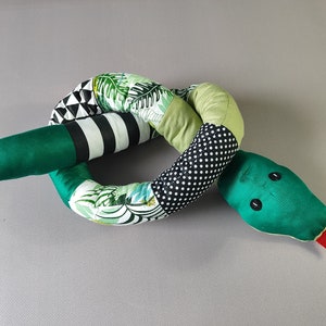 Patchwork Snake, Snake Plush, Snake Stuffed Animal, Reptile Toy ...