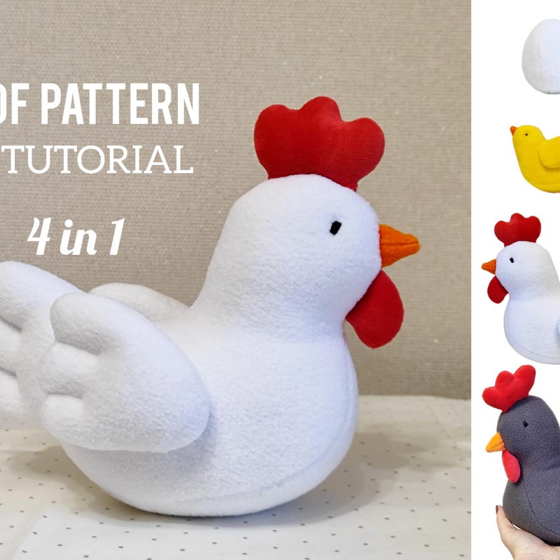 Plush Chicken - Etsy