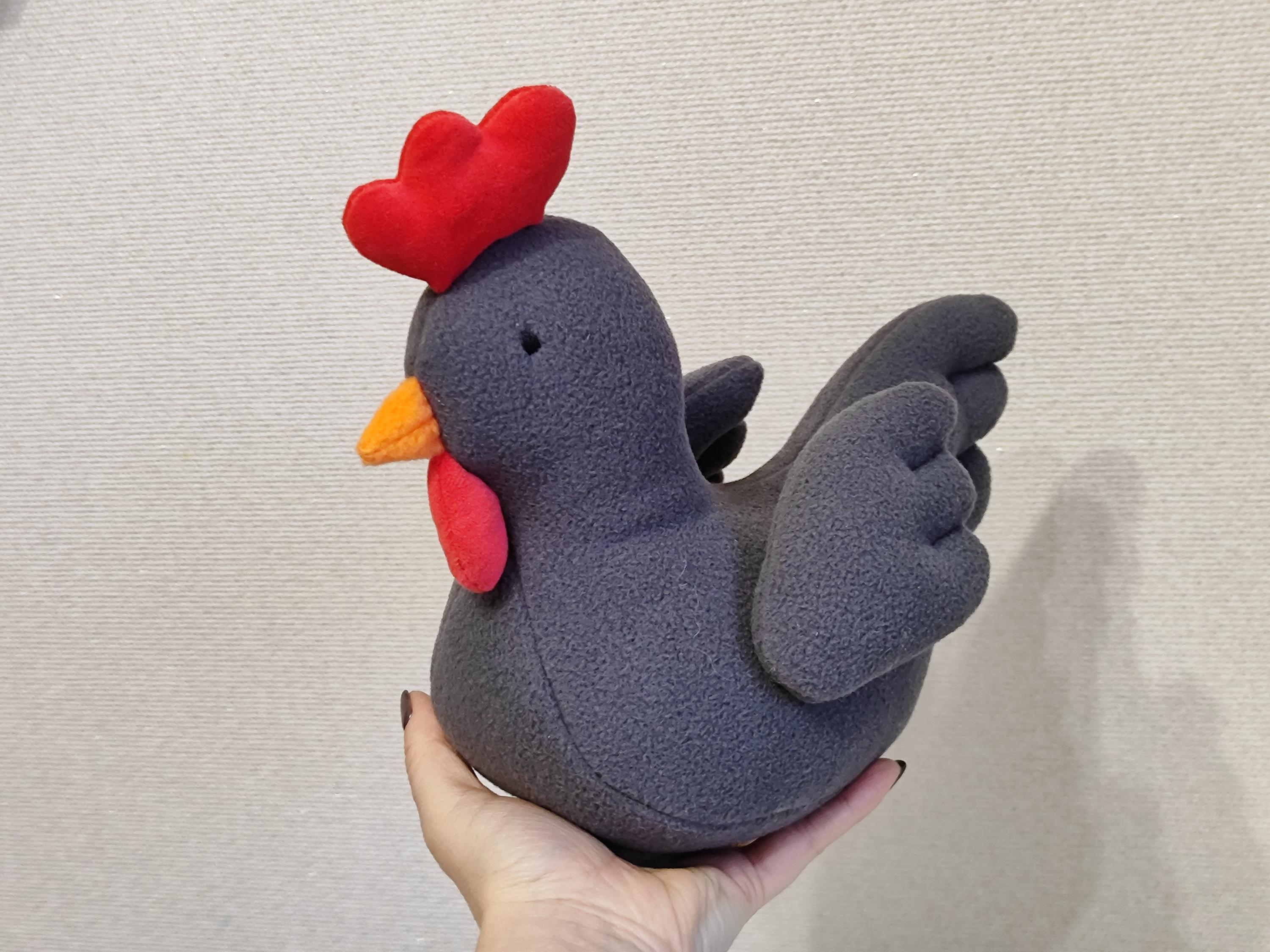PDF Chicken Easy Sewing Pattern, 4 in 1, Rooster Plush, Hen Tutorial ...