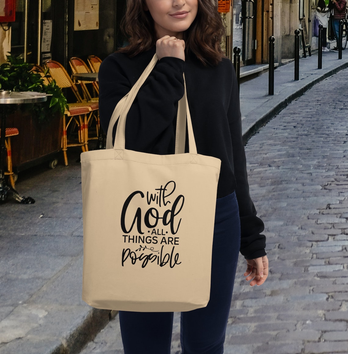 Christian Tote Bag With Bible Verse Tote Bag With Scripture Bag With ...