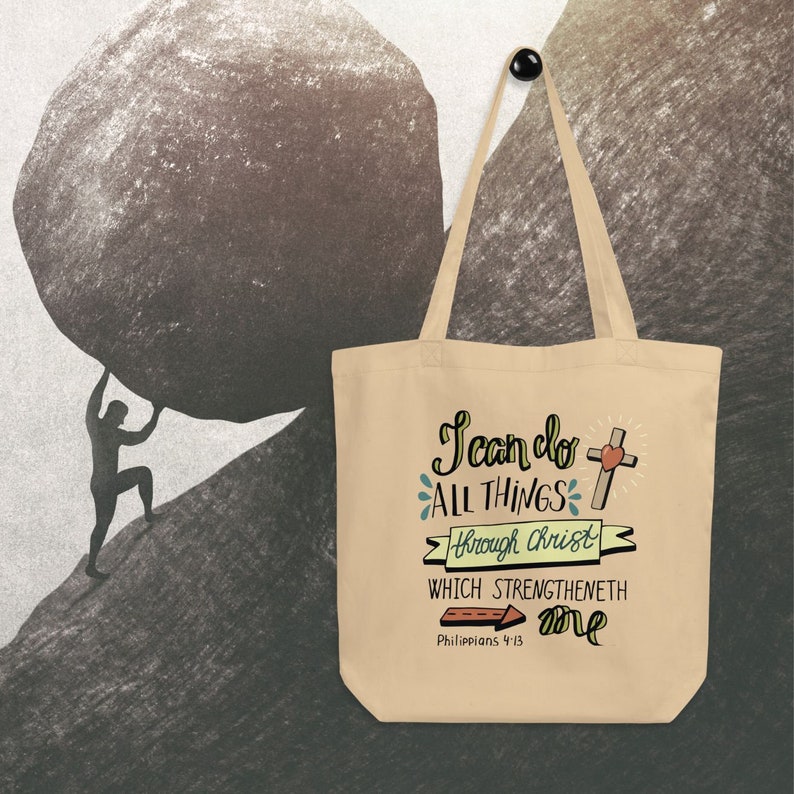 Christian Tote Bag With Bible Verse Tote Bag With Scripture Bag With ...