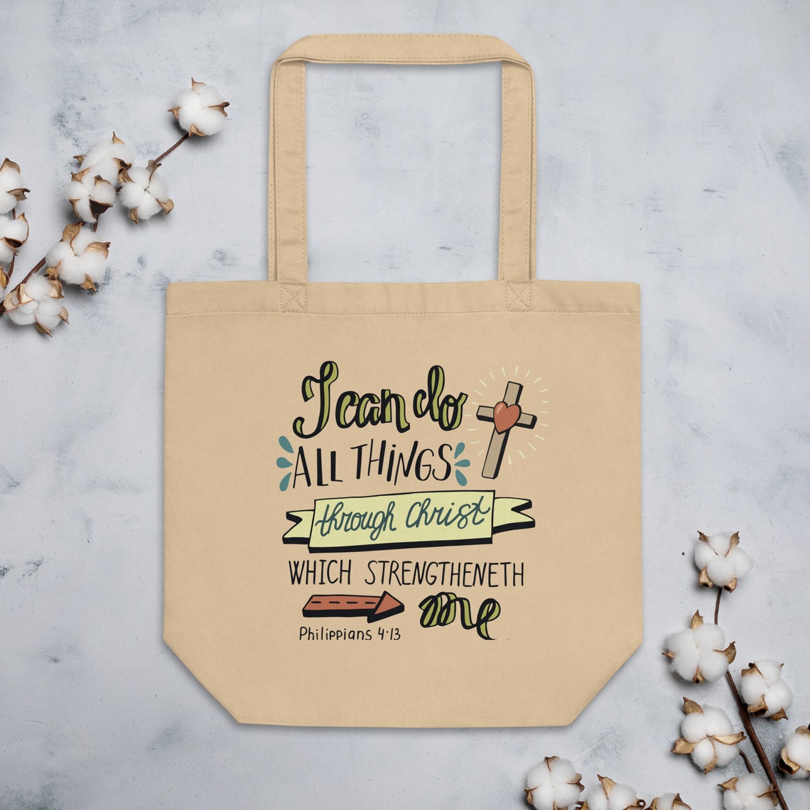 Christian Tote Bag With Bible Verse Tote Bag With Scripture Bag With ...
