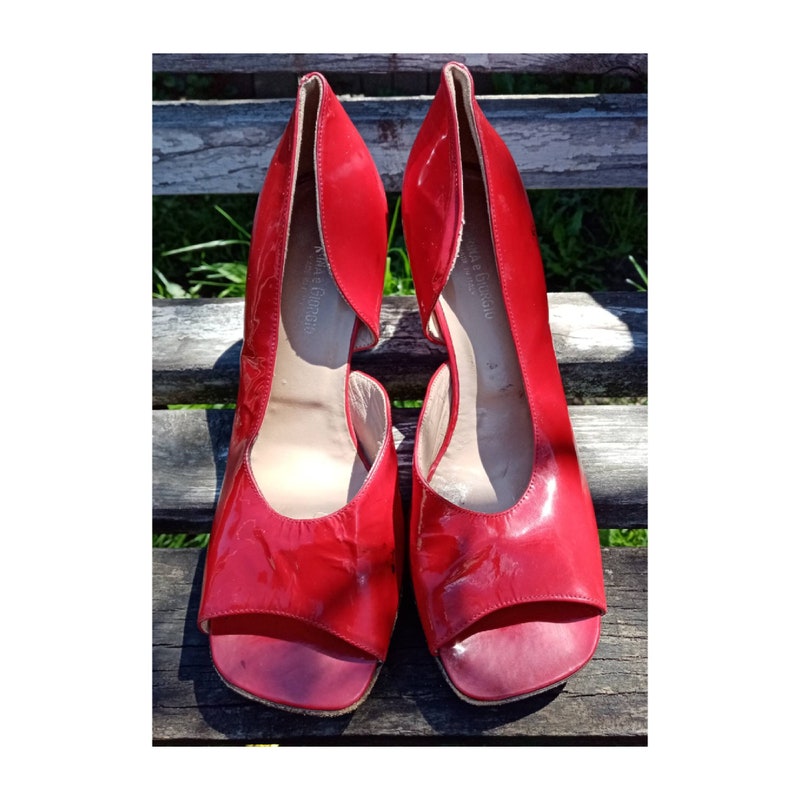 Peep Toe Heels - Etsy