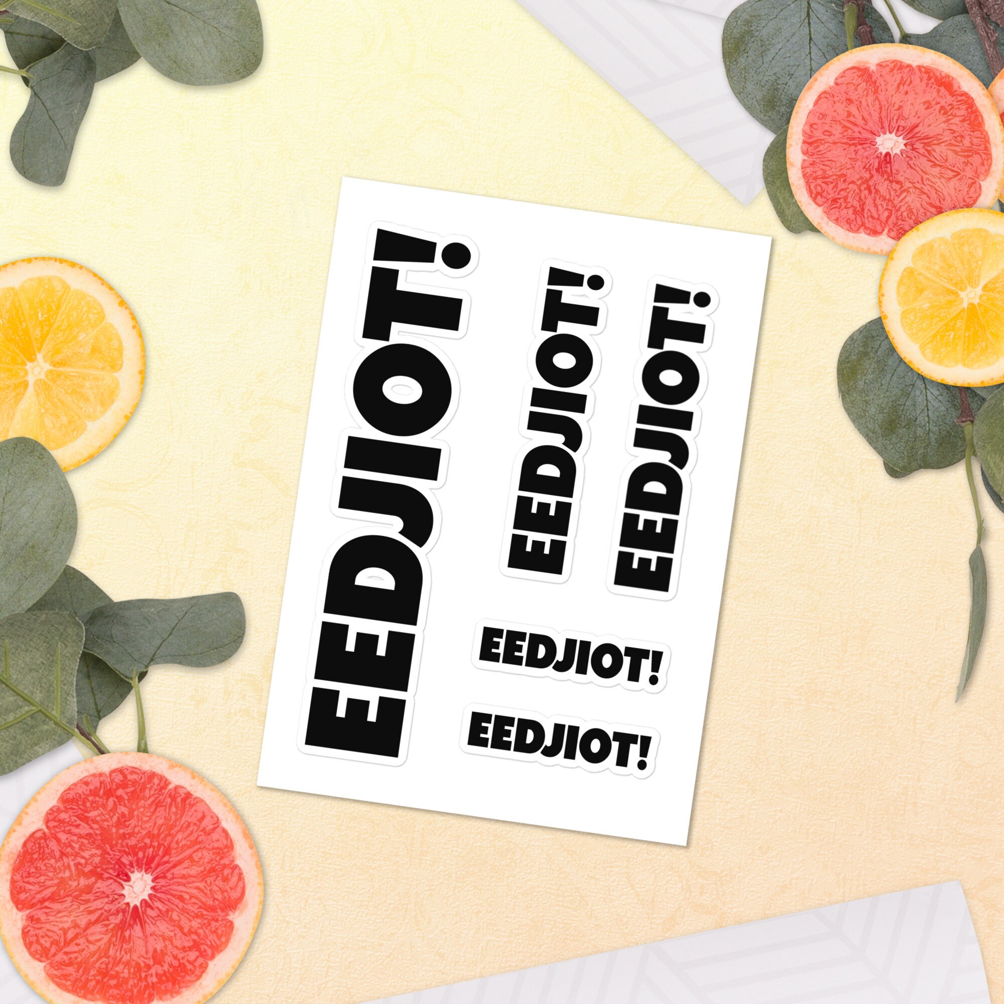 EEDJIOT! Filipino Humor Sticker Sheet Pinoy Accent Philipines Funny ...