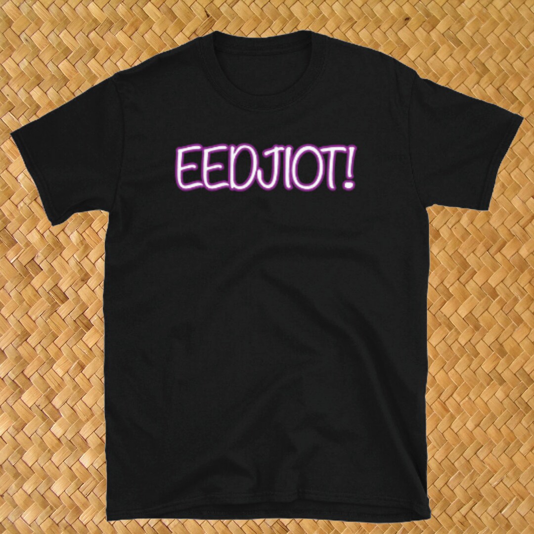 Eedjiot Filipino Accent Pinoy Humor Philipines Purple and White Letters ...