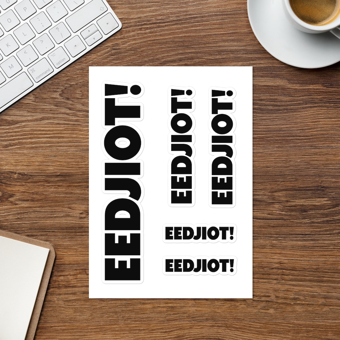 EEDJIOT! Filipino Humor Sticker Sheet Pinoy Accent Philipines Funny ...