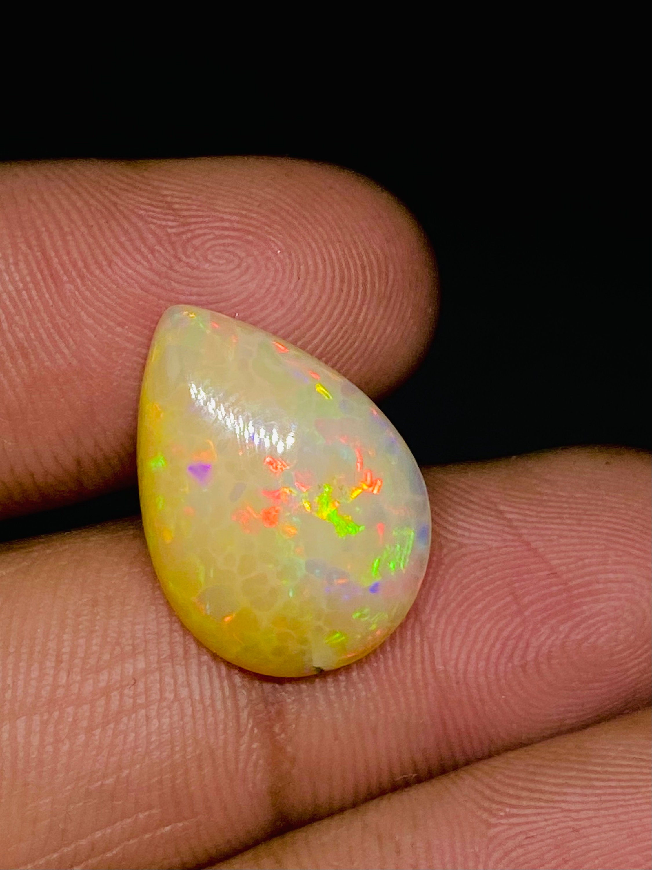 AAA Natural Ethiopian Pear Opal Honey Comb Opal Fire Pear - Etsy