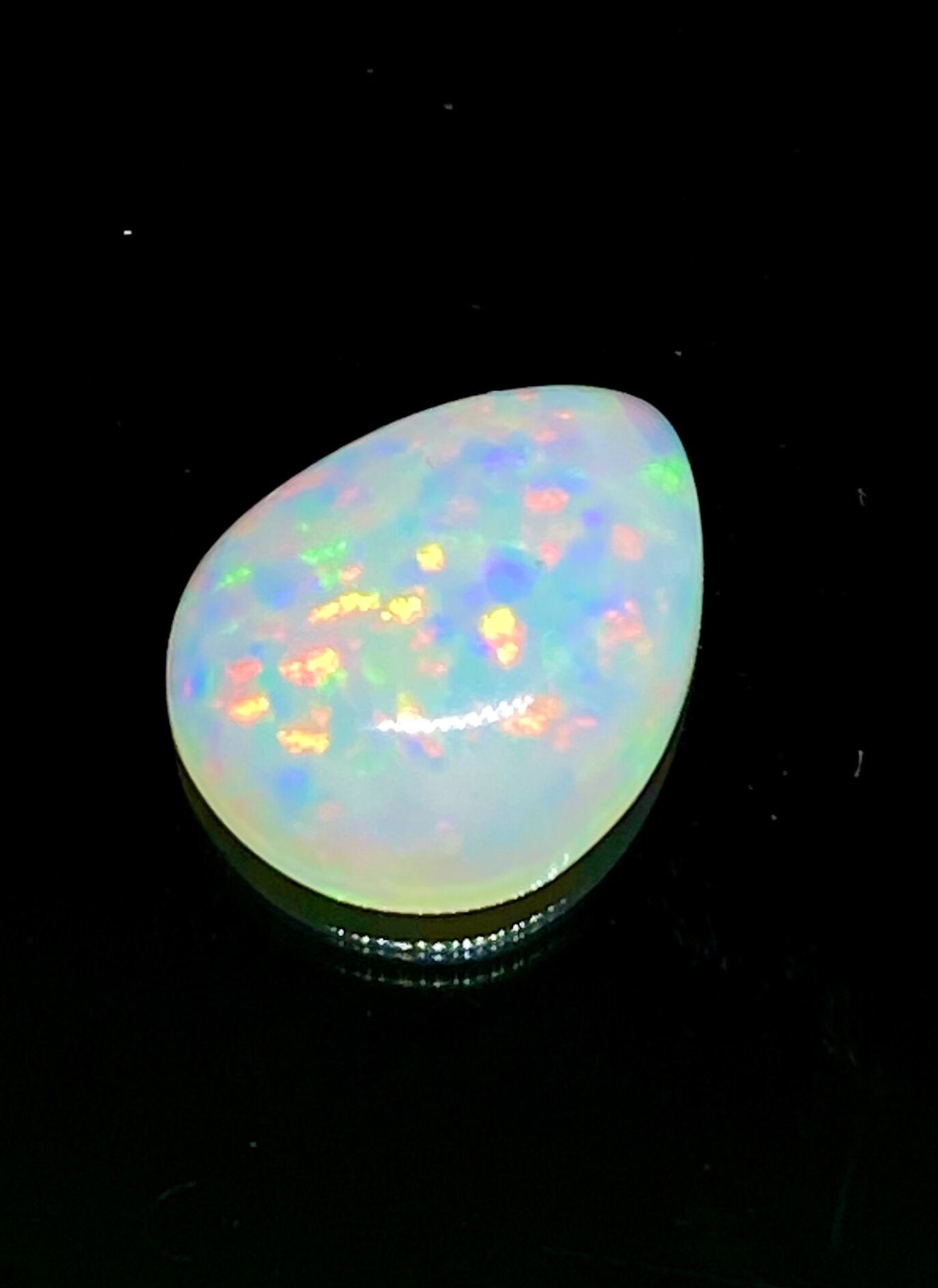 Natural Ethiopian Opal, Dot Fire Pear,pear Opal ,multi Fire Opal,opal ...
