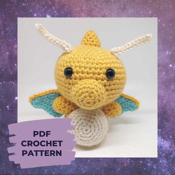 Dragonite Crochet Pattern PATTERN ONLY - Etsy