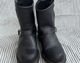 Frye Engineer 12R Black Boots - Etsy Frye Engineer 12R Black Boots - Etsy