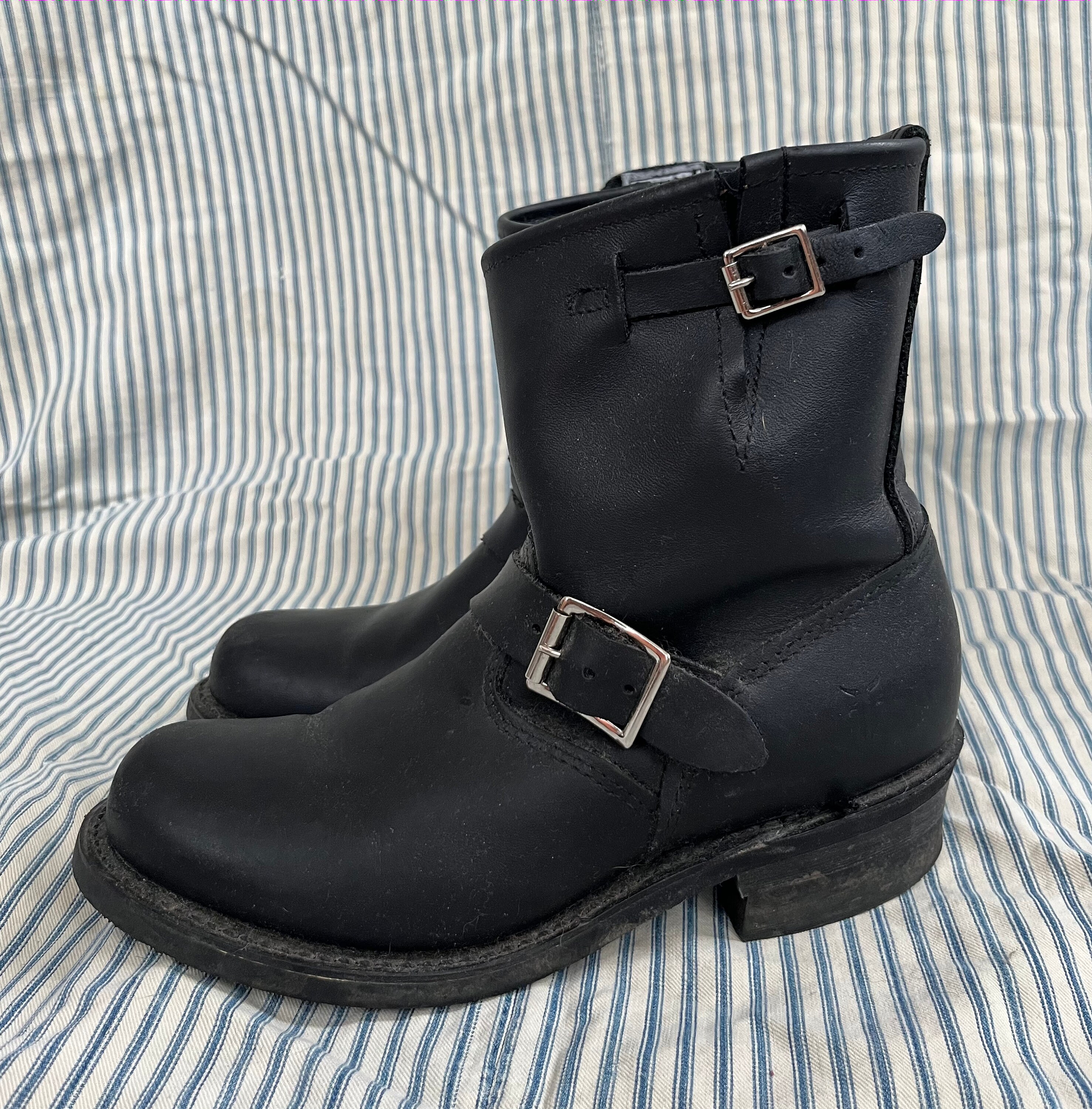 Frye Engineer 12R Black Boots - Etsy
