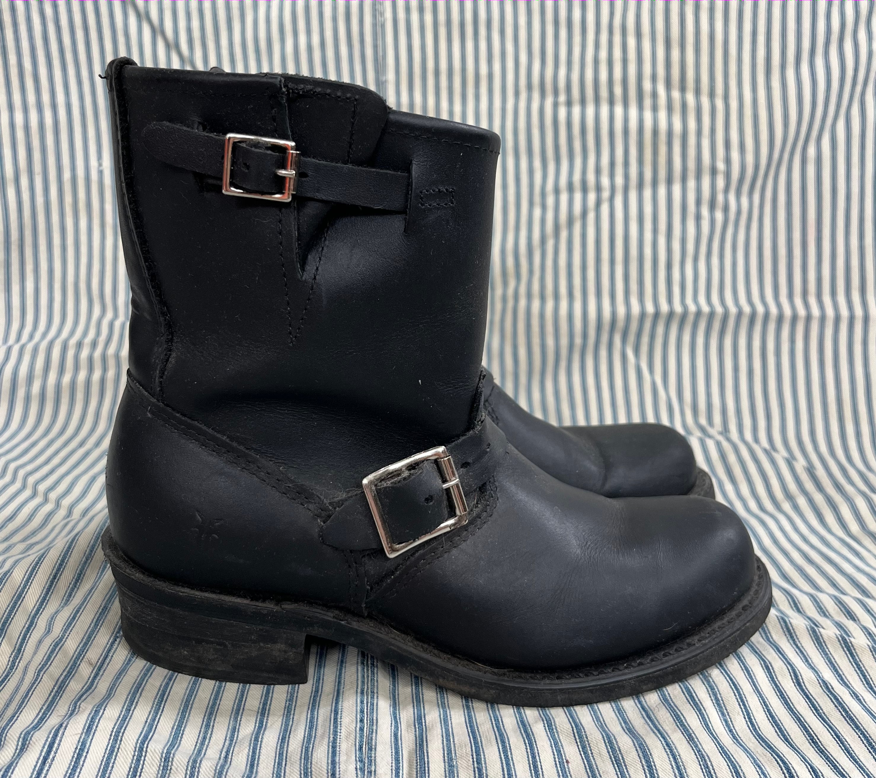 Frye Engineer 12R Black Boots - Etsy