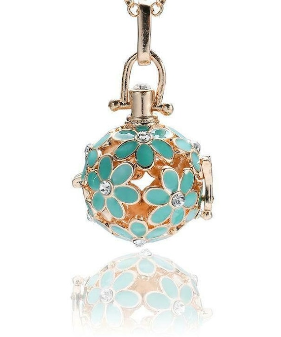 Harmony Ball Locket in Gold Tone With - Etsy