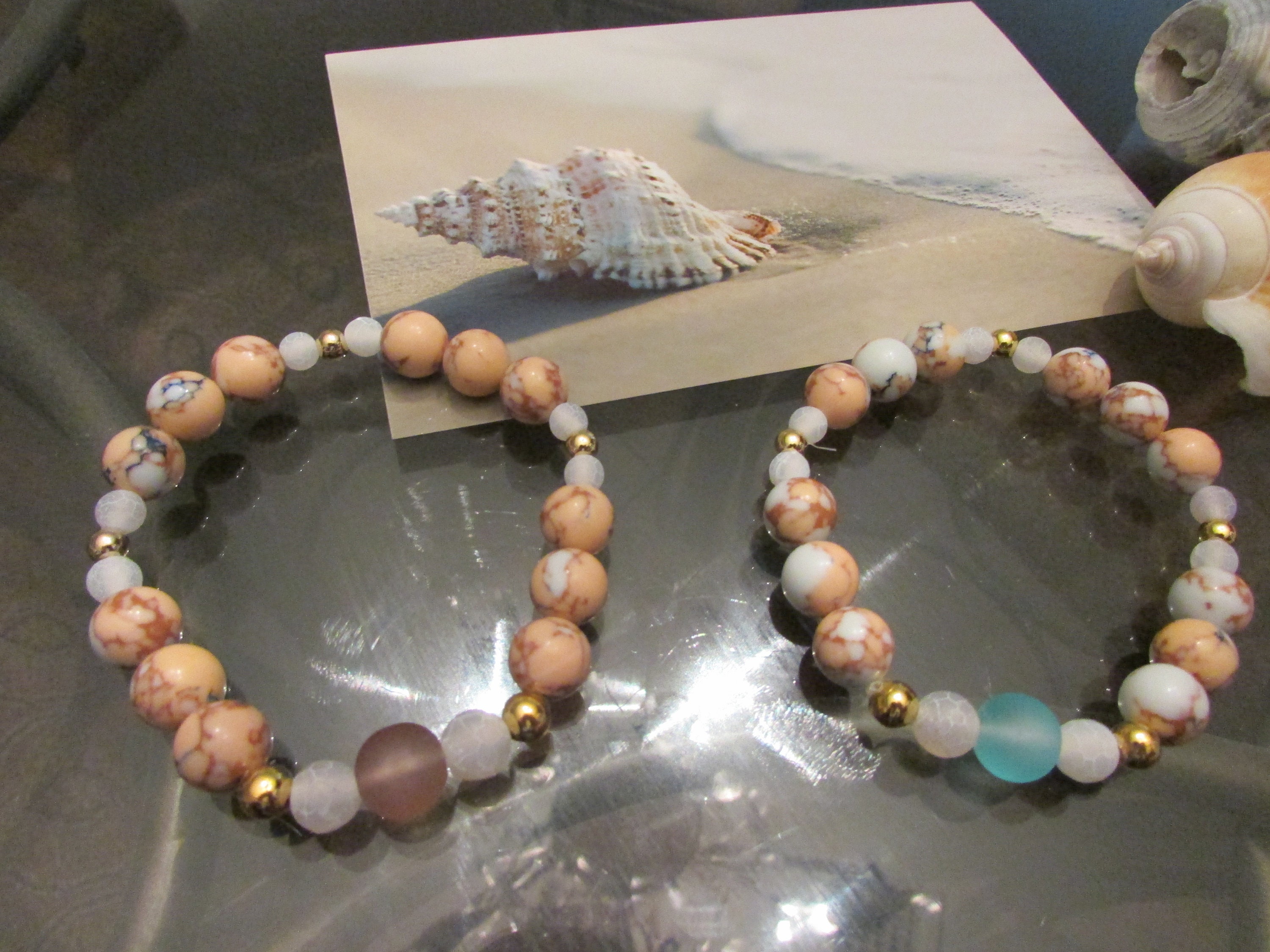 SEA GLASS Sea Sediment & Frosted Agate Sweet Spring/summer - Etsy