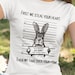 Funny Bunny T-shirt, Rabbit Unisex Tshirt Tee Gift Idea for Rabbit ...