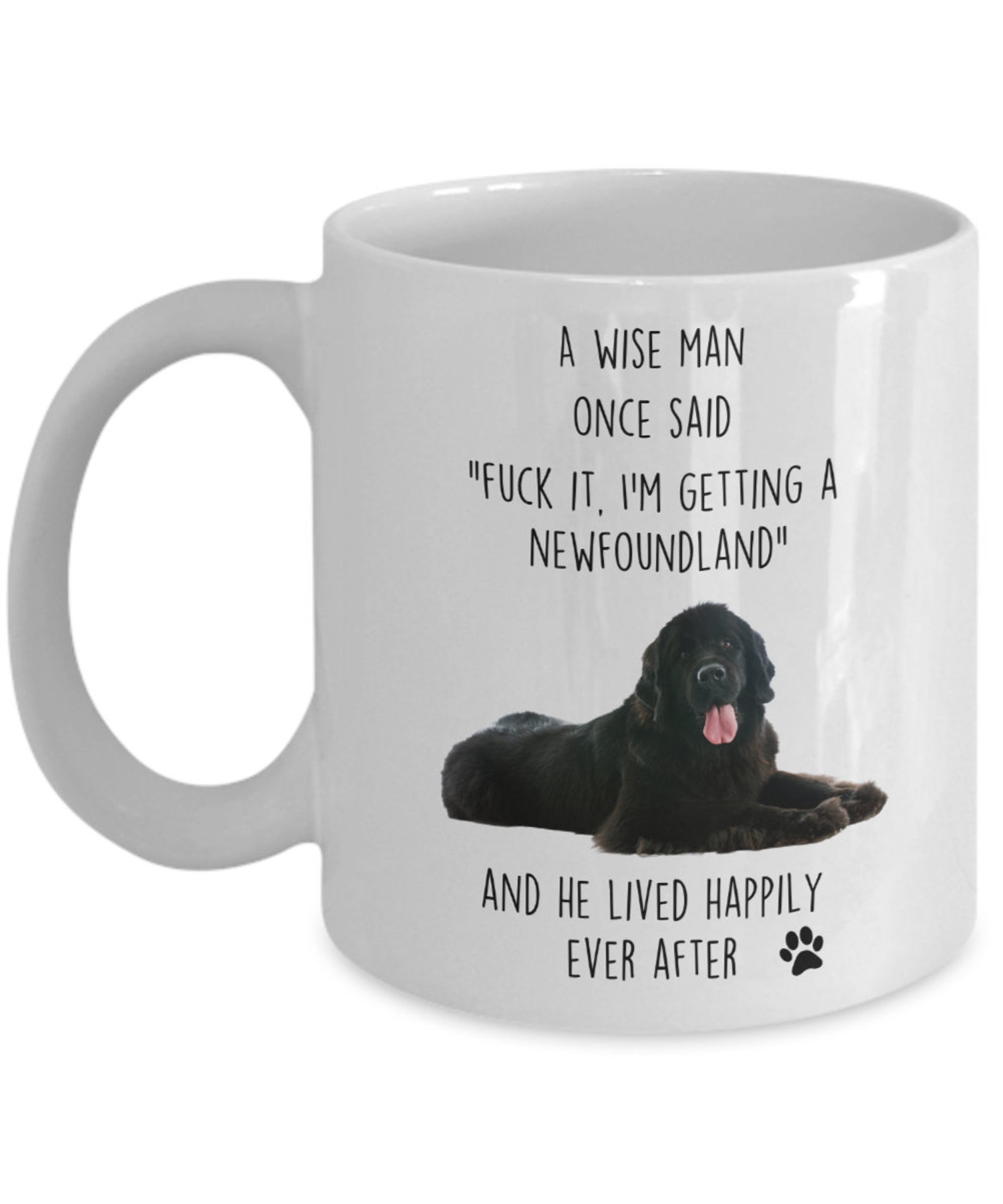 Newfoundland Mug Coffee Cup Gift Idea for A Wise Dog Dad, Newfoundland ...