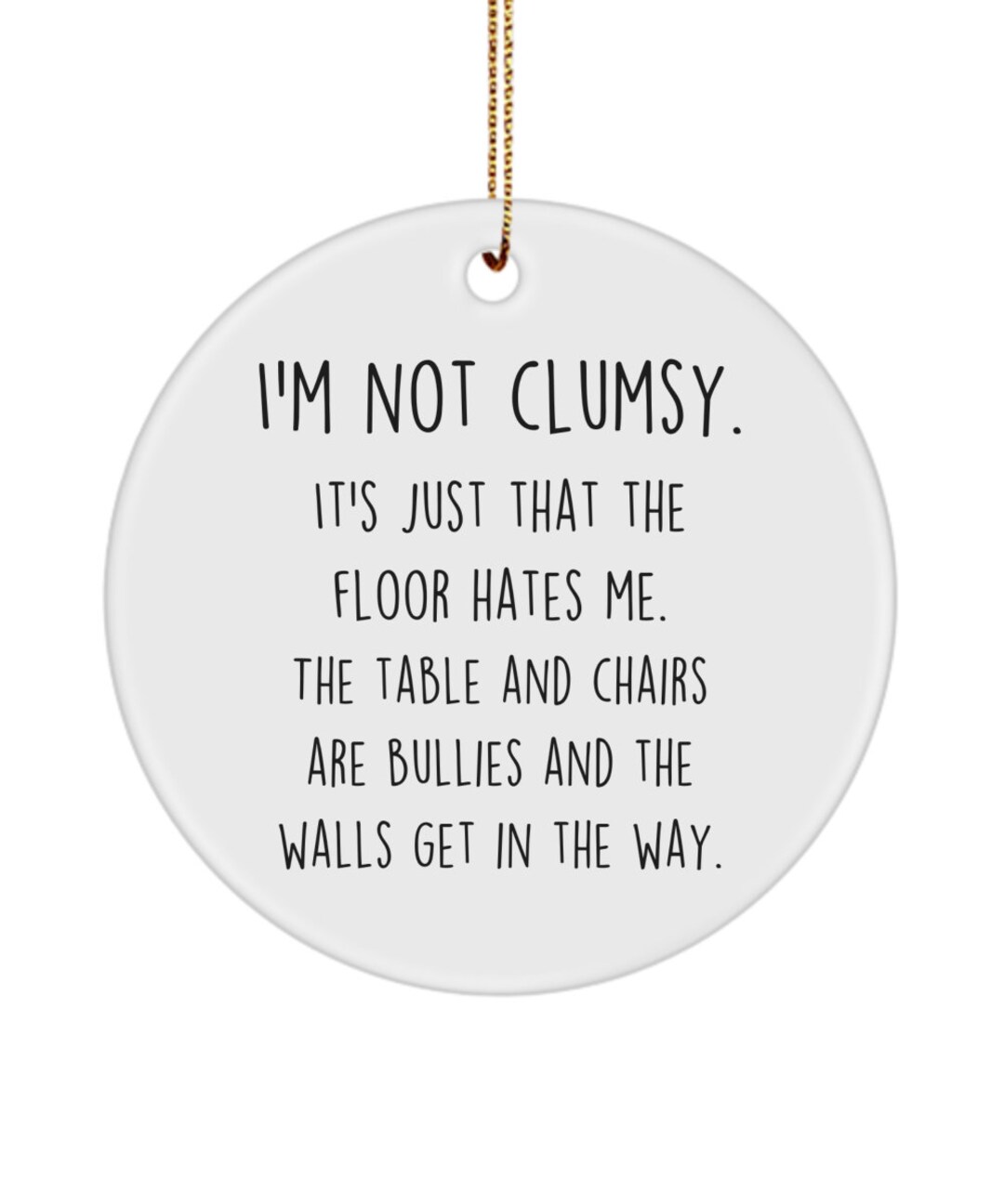 Accident Prone Ornament, Funny Clumsy Person Gift, Keepsake for ...