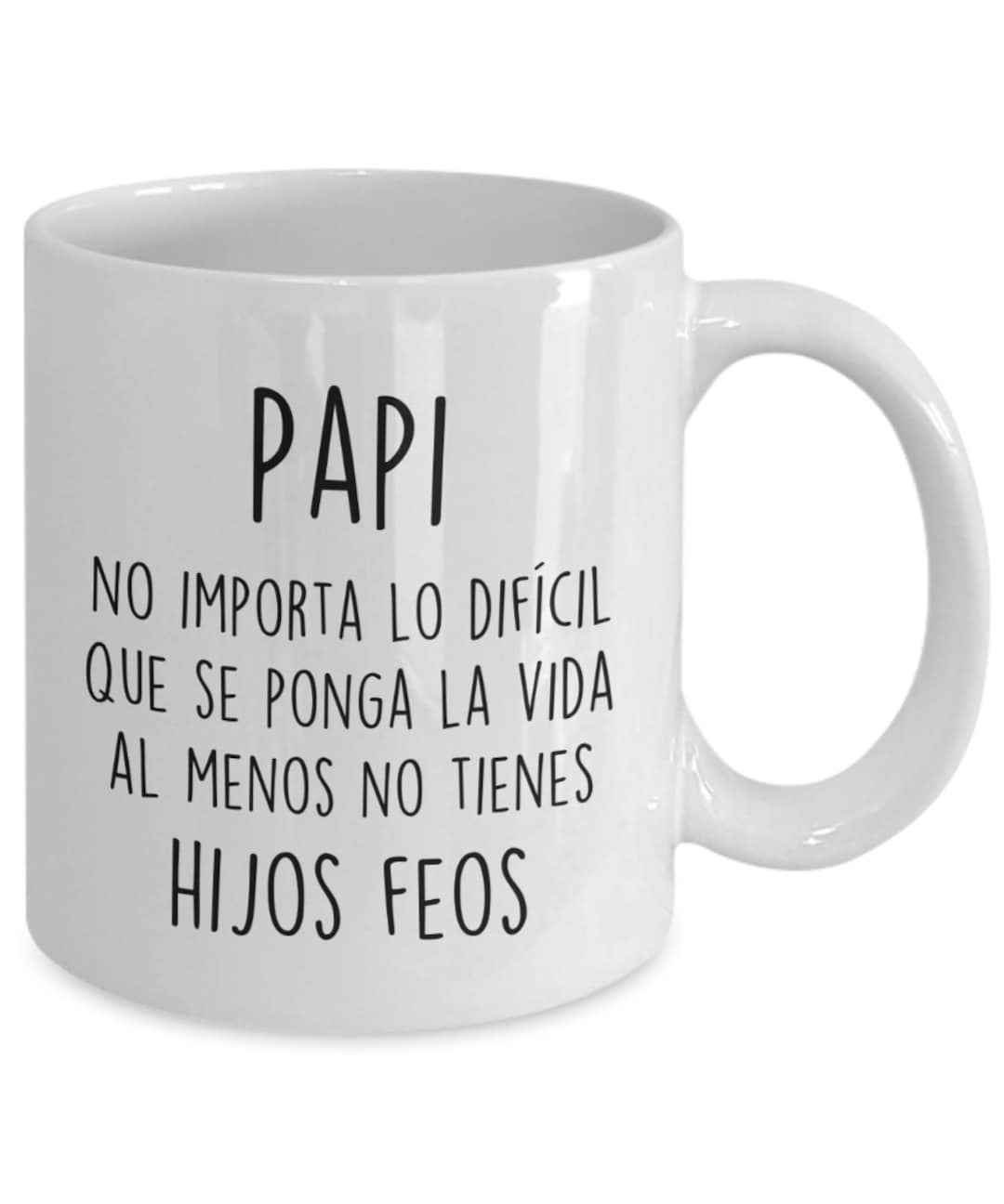 Papi mug, papi coffee mug frase divertida en español, regalo para papi ...