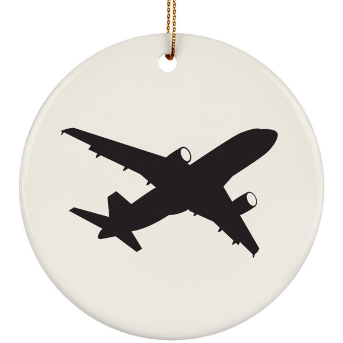 Decorative Silhouette of an Aircraft Ornament, Airline Decor Ornament ...